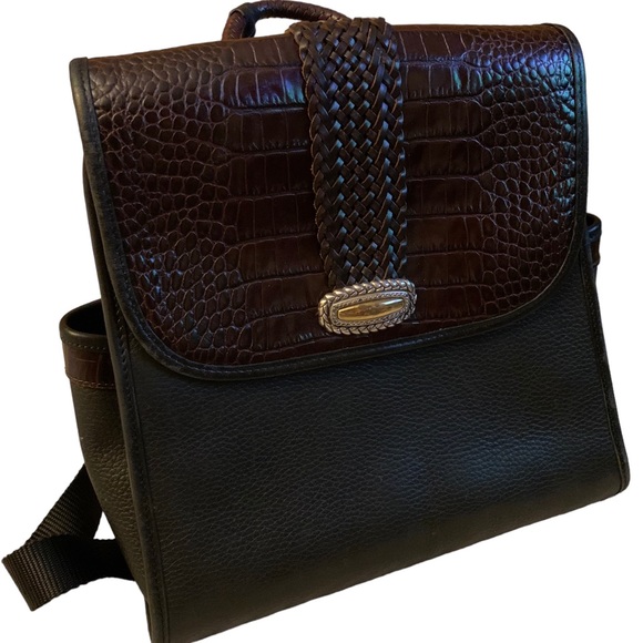 Brighton | Bags | Vintage Brighton Leather Backpack Purse Spacious ...